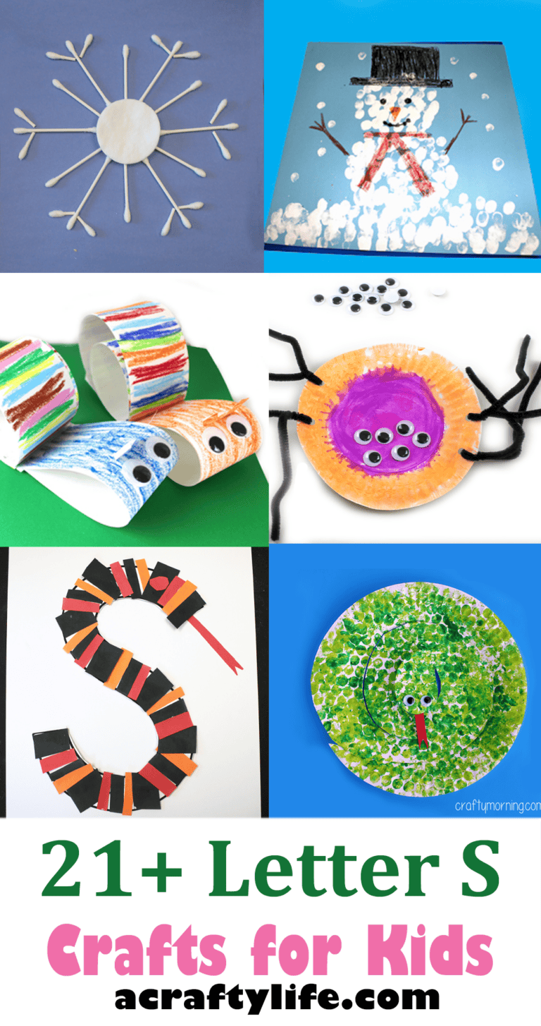 21 Easy Letter S Arts and Crafts for Preschoolers - A Crafty Life