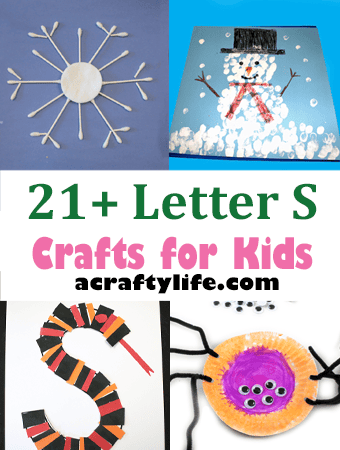 21 Easy Letter S Arts and Crafts for Preschoolers - A Crafty Life