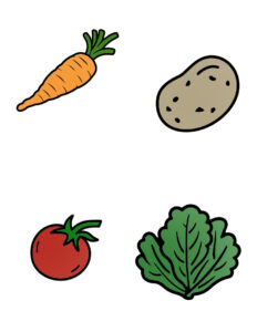 Easy V is for Vegetables Letter Craft Preschool Activity - A Crafty Life