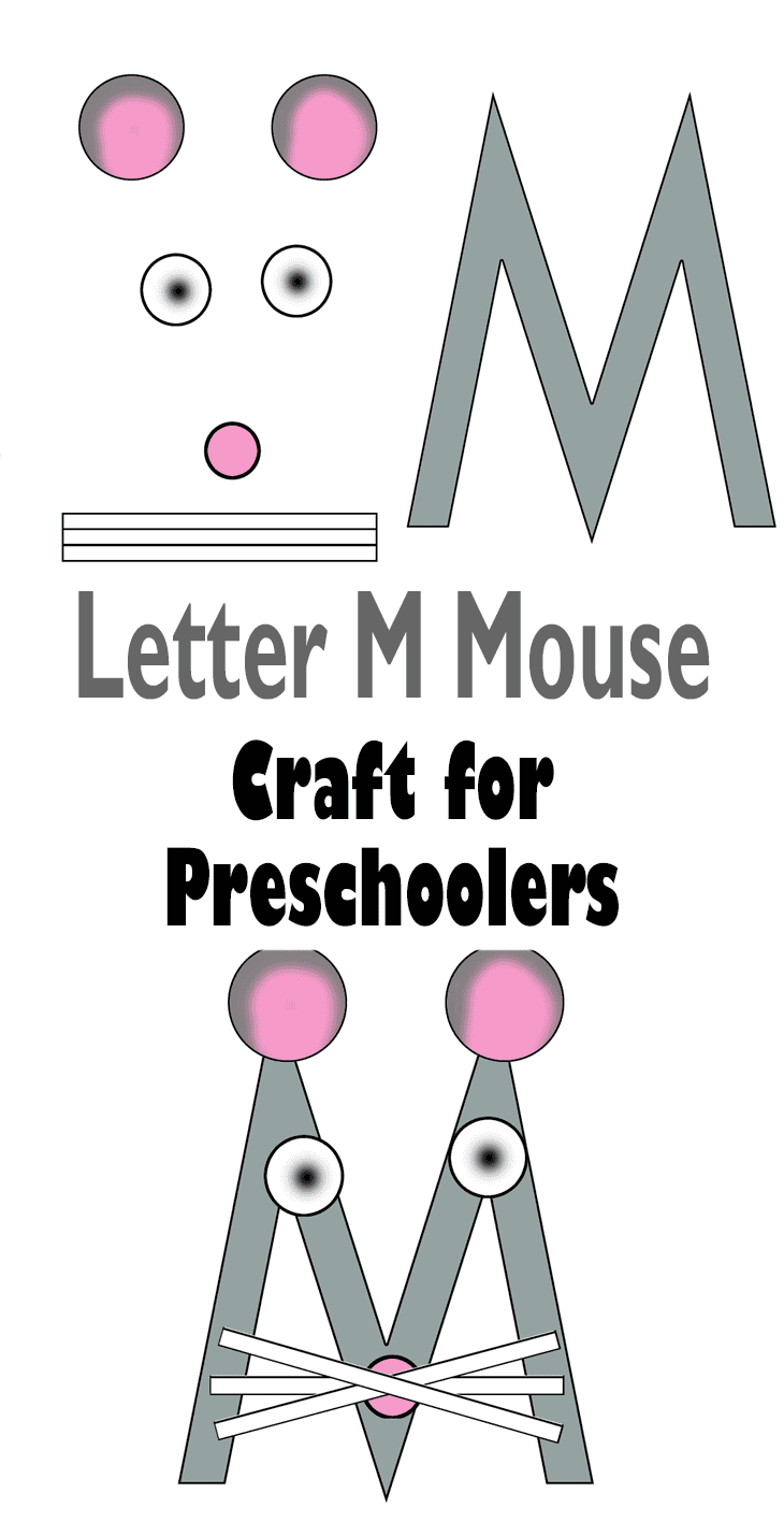 Easy Alphabet Craft for the Letter M: Make a Mouse - A Crafty Life