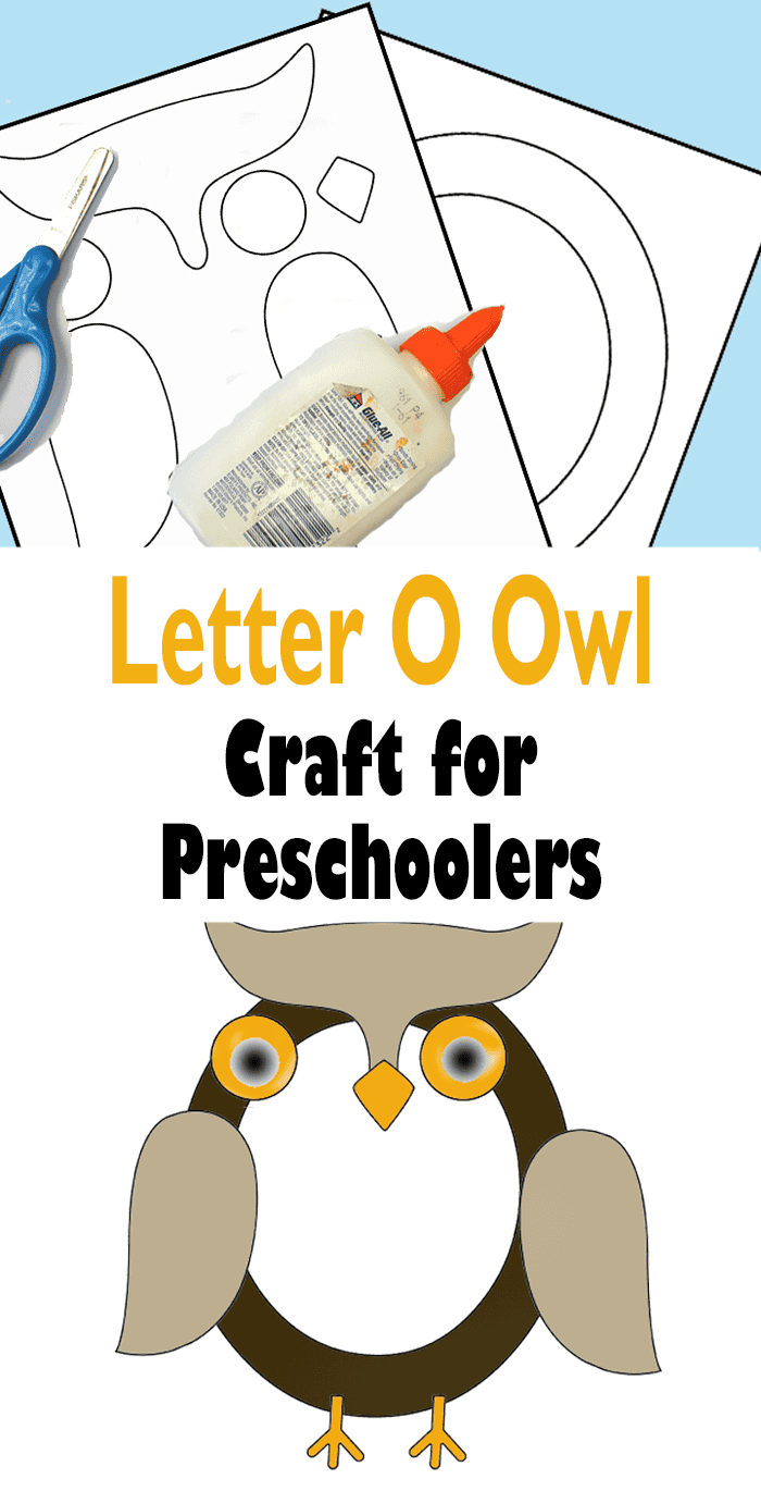 Easy Alphabet Owl Preschool Craft to Make Letter O - A Crafty Life