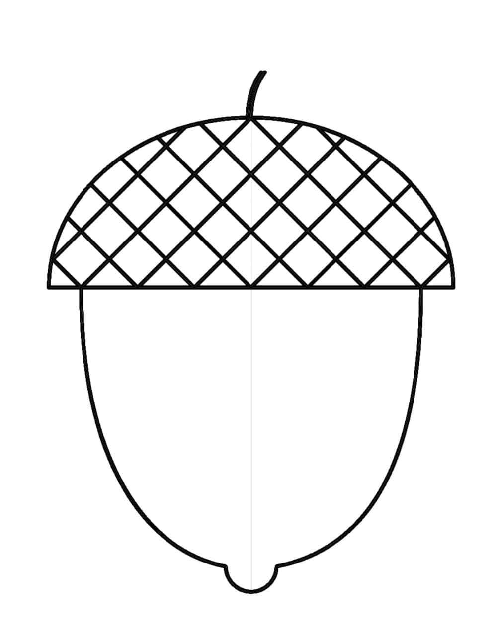 Easy Acorn Craft Lacing Template Free Fall Printables - A Crafty Life